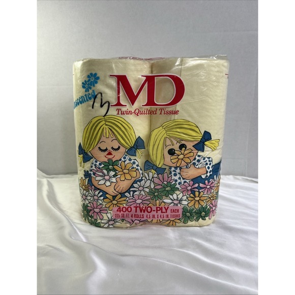 Bath | Vintage 198 Md Twin Quilted Twoplywhite Bathroom Tissue 4 Pack ...